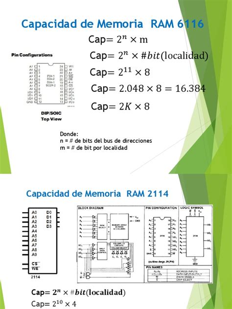 Memoria Ram 6116 Pdf Circuito Integrado Datos De Computadora