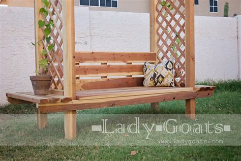 Outdoor Bench With Arbor Ana White