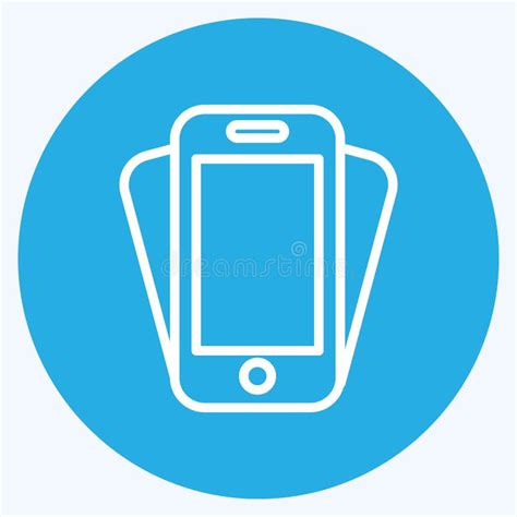 Icon Smartphone Shake Suitable For Web Interface Symbol Blue Eyes