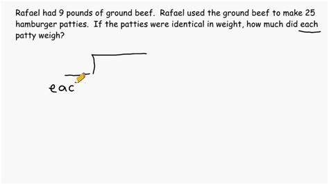 Decimal Division Word Problem Dividing A Smaller Number By A Larger One Youtube