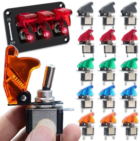 Asw 07d Led Car Modification Switch 12v 20a Auto Rocker Arm Toggle