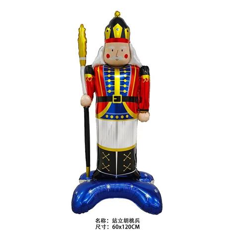 Christmas Mylar Balloon Nutcracker Decoration Foil Balloon Decoration