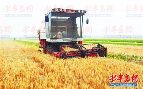 小麦收割机简笔画 收割机收小麦 最新款小麦收割机 大山谷图库