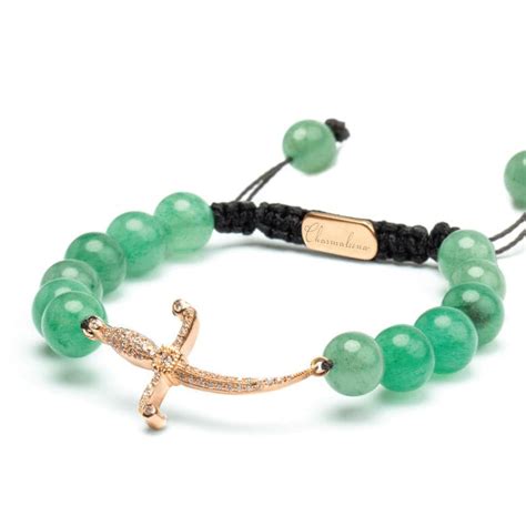 Swords Of Love Bead Bracelet Aventurine Yellow