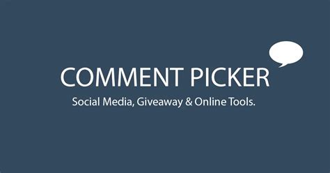 Random Comment Picker For Giveaways Comment Picker