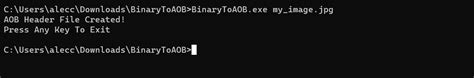 How To Embed Files In C Binary AOB Dumper