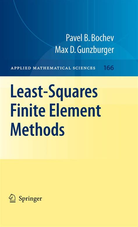 applied mathematical sciences least squares finite element methods