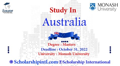 Australia Monash University Postgraduate Scholarship In 2023