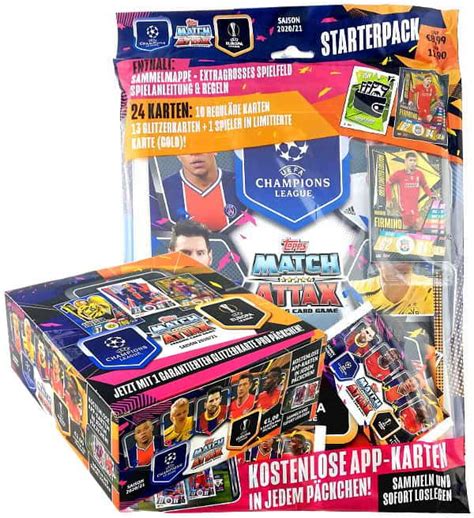 Topps Champions League Match Attax 2020 21 Starterpack Box Stickerpoint
