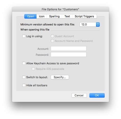 FileMaker Go 15 Keychain Enhancements Passcode And Touch ID