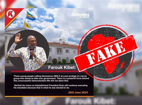No Kenyan Presidents Aide Didnt Call Gen Z Protesters ‘protégé Of