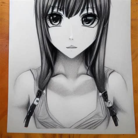 Pencil Sketch Girl Face