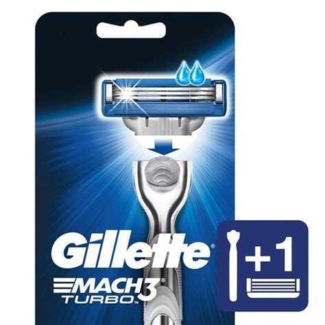 Gillette Maquina Para Afeitar Recargable 3 Mach Turbo Gillettte Barba