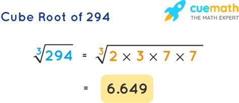 Cube Root Of 294 How To Find The Cube Root Of 294 [solved]