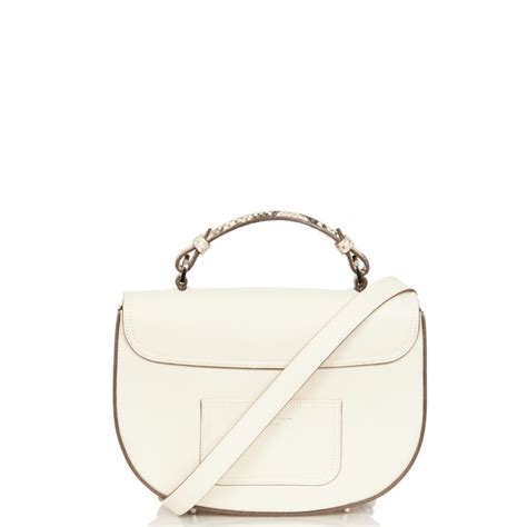 Aspinal Of London Portobello Saddle Bag In White Handbag Clinic