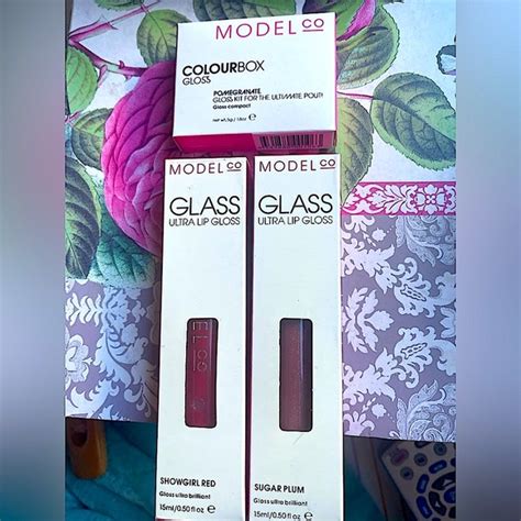 Modelco Makeup Lot 3 Items Modelco Colorbox 2 Ultra Lip Gloss Nib