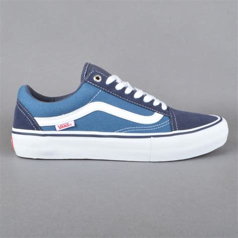 Vans Old Skool Pro Skate Shoes - Navy/STV Navy/White - SKATE SHOES from ...