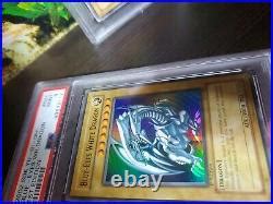 Yu Gi Oh PSA Misprint St English Blue Eyes White Dragon SDK North Blue White Dragon