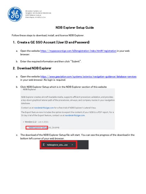 Ndb Explorer Setup Guide New Pdf Installation Computer Programs