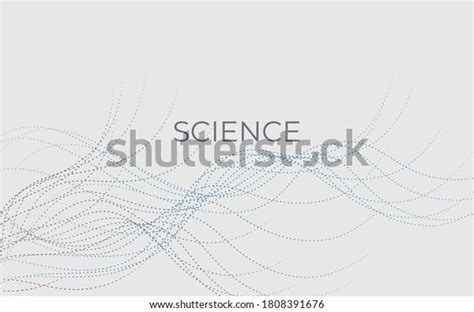 Vector Illustration Particle Dots Geometry Wawes Stock Vector Royalty