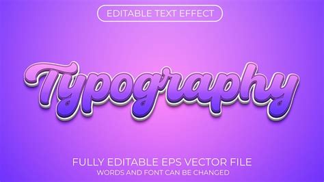 Premium Vector Typography Text Effect