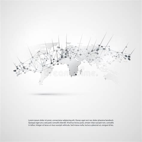 Cloud Computing And Networks Global Digital Connections Internet