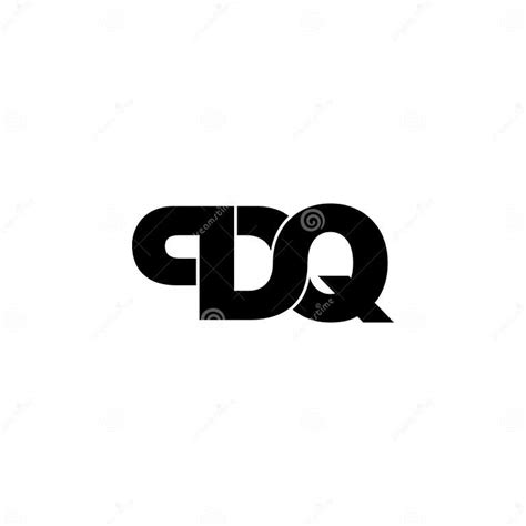 Pdq Letter Monogram Logo Design Vector Stock Vector Illustration Of