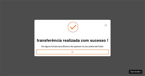 Modal Success Codesandbox