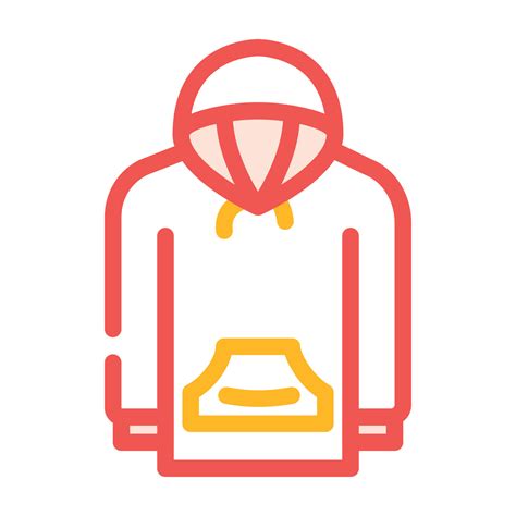 Hoodie Outerwear Male Color Icon Vector Illustration 20669940 Vector