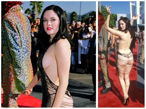 Rose McGowan Wore Her Famous Naked Dress At Her 1st Event Following