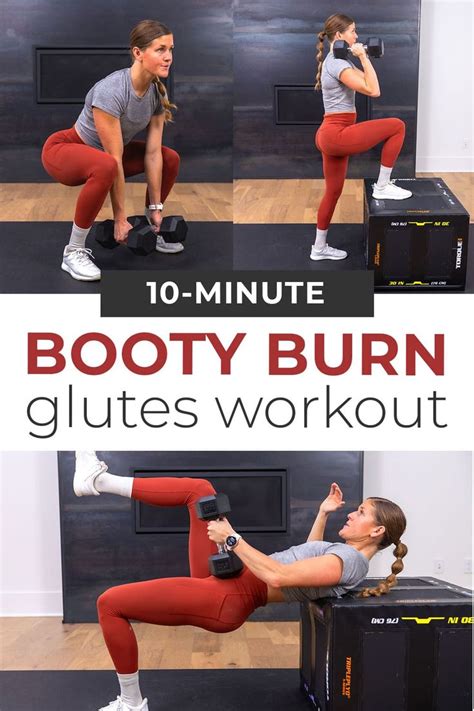 5 Dumbbell Glute Exercises Video Nourish Move Love One Dumbbell
