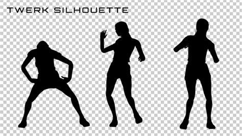 Twerk Dancer Silhouete Motion Graphics Videohive