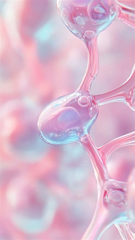 Colorful Molecular Structures Symbolize The Collaboration Between Human Innovation And