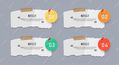 Premium Vector Text Box Design With Note Papers