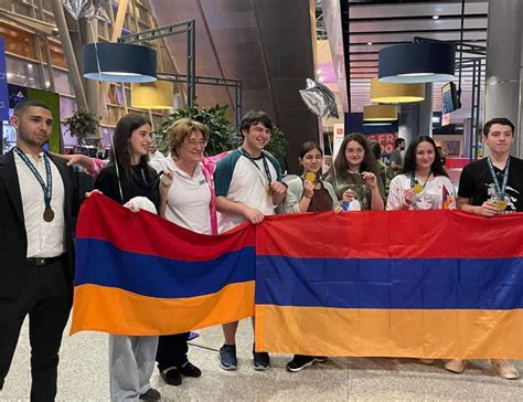 Միջազգային օլիմպիադայում Հայաստանը ներկայացնող աշակերտներն արժանացել են 4 ոսկե 1 արծաթե 2