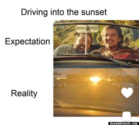 Driving Into Sunset Breakbrunch