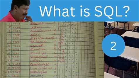 What Is Sql Learn Sql In Tamil Sql Tutorial For Beginners Tamil