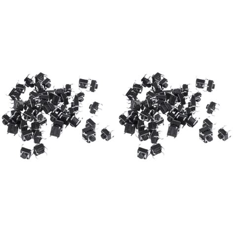 NXFDSIOZ 100 Pcs 6X6X5mm 4 Pin DIP Through Hole Momentary Tactile Push Button Switch Daraz Com Bd