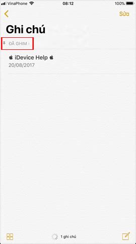 How To Pin A Note On Ios Notes Application Tipsmake
