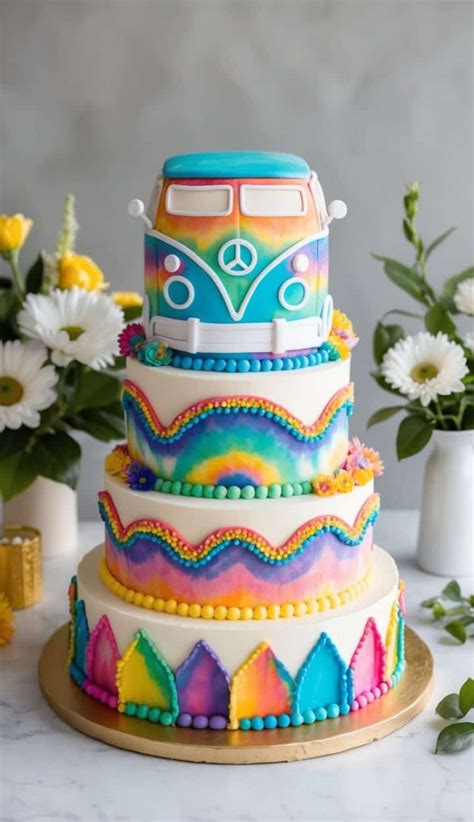20 Groovy Cake Decorating Ideas Bringing Back The 70s The Melrose