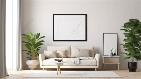 깔끔한 미니멀리스트 스칸디나비아 방 사진 프레임 모형 배경을 사용한 3d 렌더링 리스 배경 미니멀 배경 나비 사진 배경 이미지 Hd 리스 미니멀 나비 사진 배경