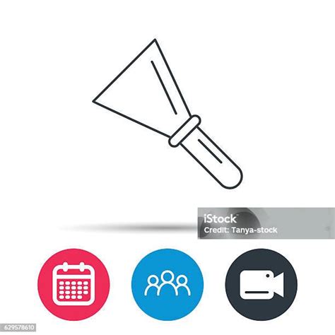주걱 아이콘크기 다듬질 수리점 도구 팻말 개선에 대한 스톡 벡터 아트 및 기타 이미지 개선 건설 산업 곧은 Istock