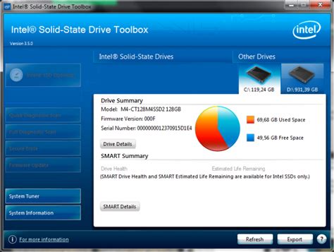 Intel Solid State Drive Toolbox скачать на Windows бесплатно