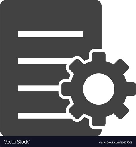 Document Settings Royalty Free Vector Image VectorStock