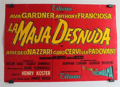 MAJA DESNUDA LA MOVIE POSTER THE NAKED MAJA MOVIE POSTER