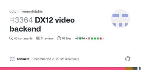 Direct3d 12 Graphics Backend Added To Dolphin Dolphinemulator