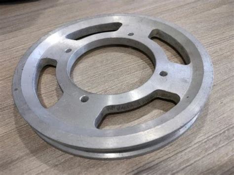 Silver Aluminium Timing Pulley For Gyro Shaker Machine Size 7 Inch