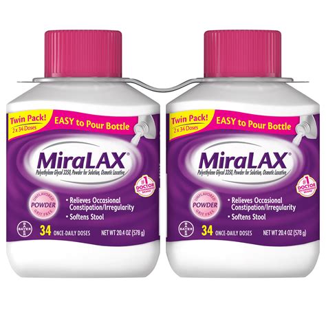 Miralax Powder Laxative 68 Doses Walmart Business Supplies