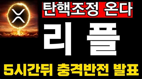 리플 기억 하시죠 또 한번 큰 충격이 예상 됩니다 지금 바로 시청하세요 Xrp 리플xrp 리플전망 리플단타 리플항소 탄핵 Youtube
