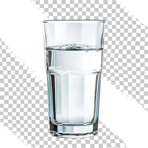 Premium Psd A Glass Of Water With A Half Full Glass Of Water